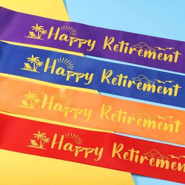 Happy Retirement Flag Sash The Legend Has Retired Party Decoration ...