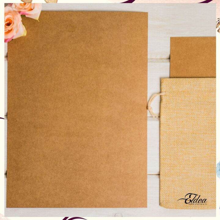 50/100pcs 185gsm Kraft Brown Paper, Printable Paper for Invitation, DIY ...