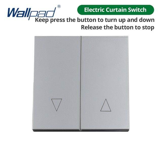 Wallpad 2 Gang Reset Wall Electric Curtain Switch Module Momentary ...