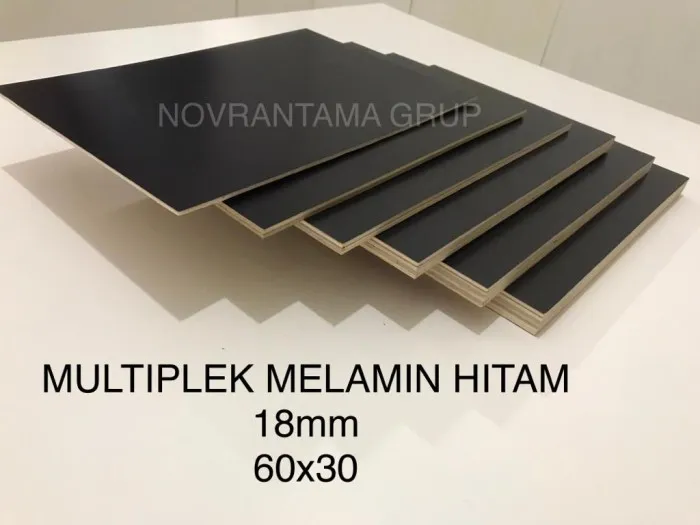 Multiplek / Triplek melamin hitam doff 18mm 60x30 cm melaminto hitam ...