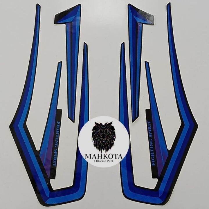 STRIPING STICKER LIS LES POLET Yamaha RX king 2001 rxking list biru ...