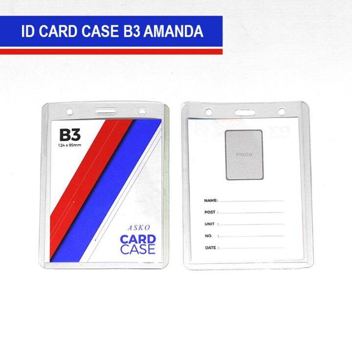 Card Case B3 Amanda / id card Name Tag /tempat id card B3/plastik name ...