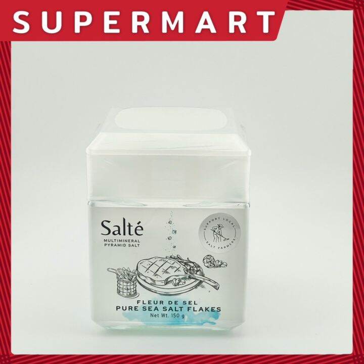 SUPERMART Fleur De Sel Pure Sea Salt Flakes เกลือ เกล็ดดอกเกลือทะเล ...