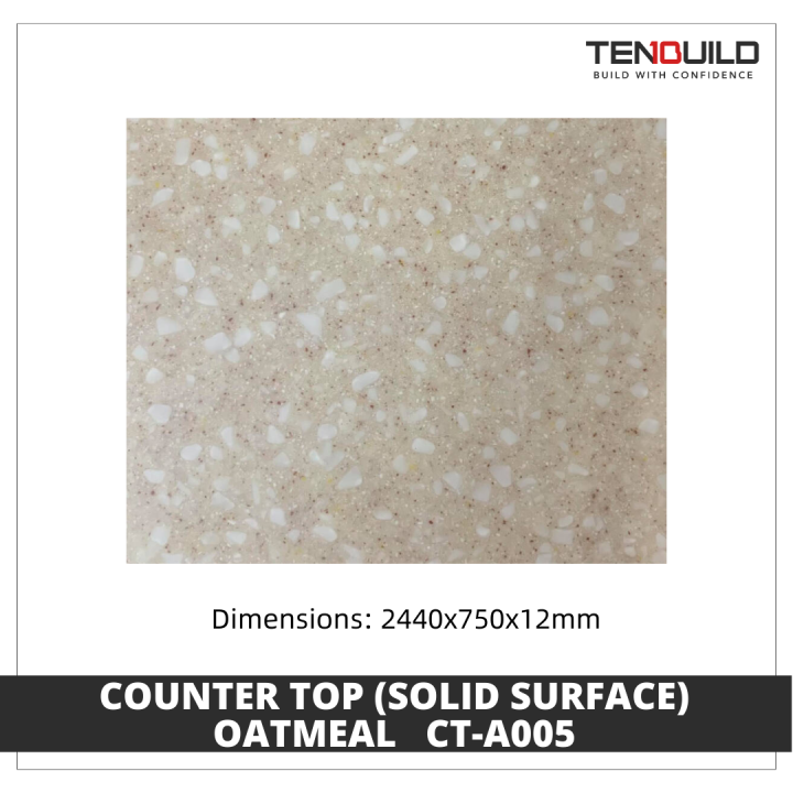 Tenbuild Solid Surface Counter Top (OATMEAL) CT-A005 | Lazada PH