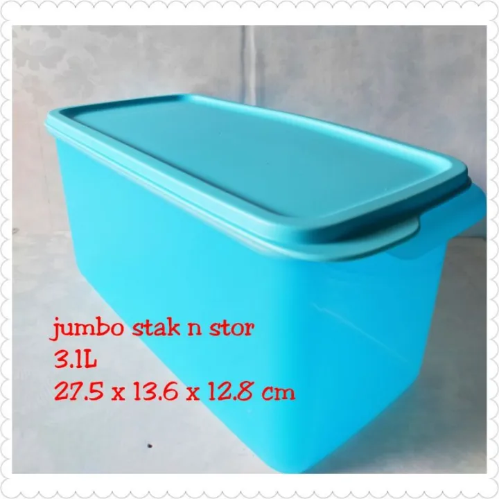 Tupperware Jumbo Stak n Stor tempat penyimpanan makanan Tupperware ...