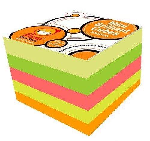 Sticky Note Mini / Stick Note 5 Color / Pronto Mini Brilliant Cube [80 ...