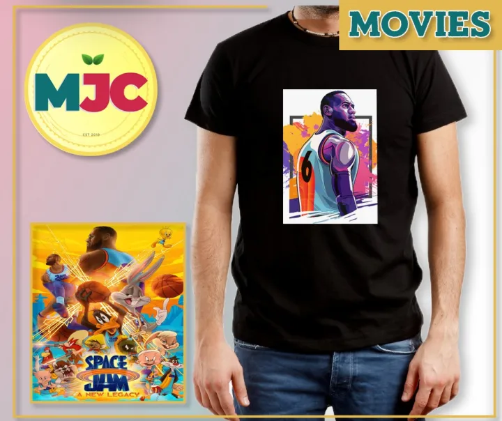 MJC Unisex Tees Space Jam Tshirt BLACK - Adult | Lazada PH