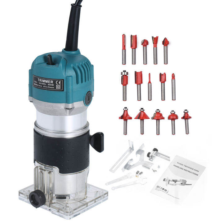 Smart Sensor 800W Compact Wood Router Tool Set 220V Electric Trimmer ...