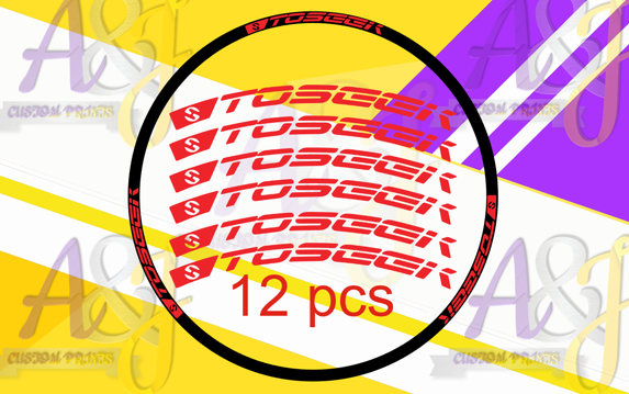 toseek wheel rims bicycle design set stickers | Lazada PH