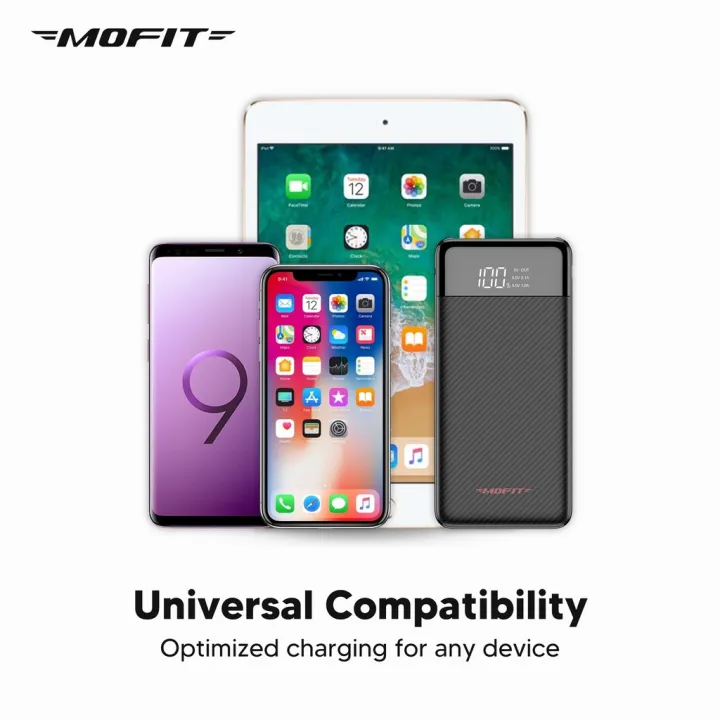 Mofit M101 10000mAh Lightweight Power Bank with LED Digital Display and ...