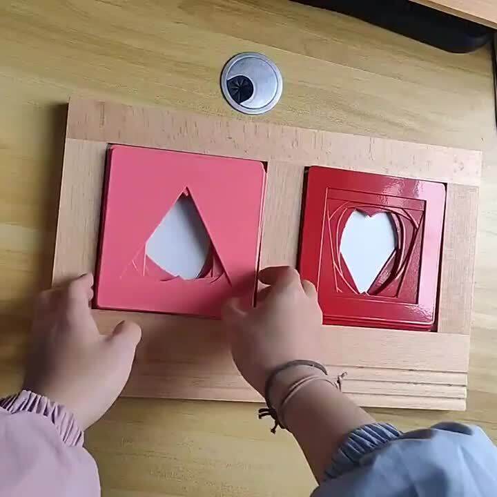 Baby Toy Montessori Shapes Insets Set10 with Tracing Tray Shape ...