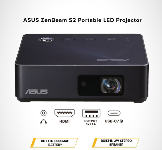 ASUS ZenBeam S2 Portable LED Projector | Lazada