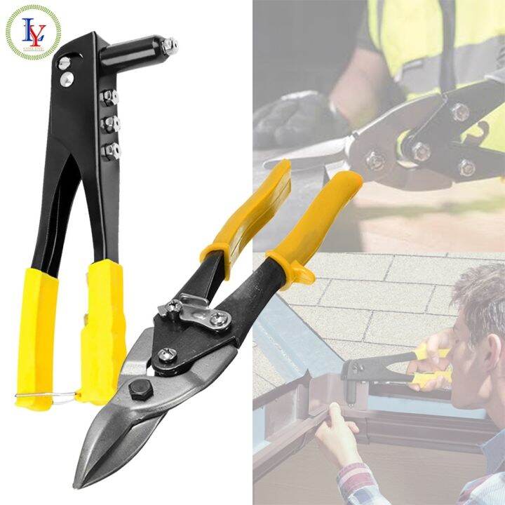 Aviation snips metal sheet cutter / Heavy Duty Rivet Hand Riveter Tools ...