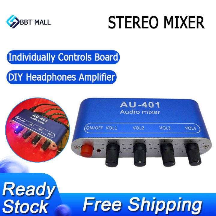 Stereo Mixer (4 Input ,1 Output ) Individually Controls Board DIY ...
