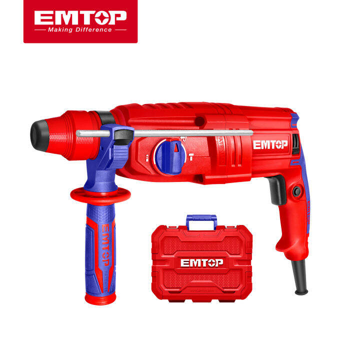 EMTOP Industrial 800W SDS Plus Chuck Electric Rotary hammer Drill ...