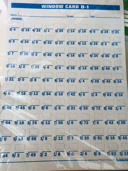 YMS Window Card D-1 5pcs | Lazada PH