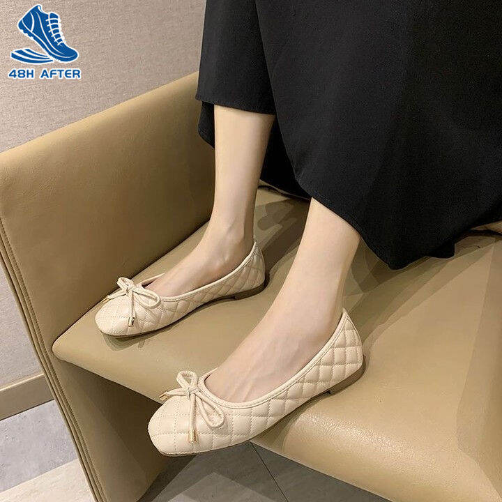 48H AFTER ins รองเท้าแตะชายหาดรูปก้างปลาเฮอร์ริงแนวแฟชั่นสำหรับผู้หญิงใส่นอกบ้านกันลื่นนุ่มพื้น ...