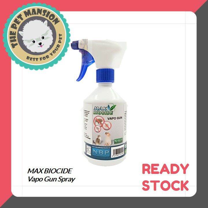 Max Biocide Flea & Ticks Vapo Gun Spray Dogs & Cats (500ml) | Lazada