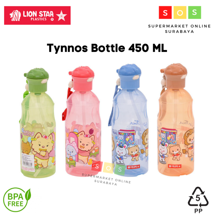 Botol Minum Bekal AnakMotif Lucu + Sedotan / Lion Star Tynnos Bottle 450 ML | Lazada Indonesia