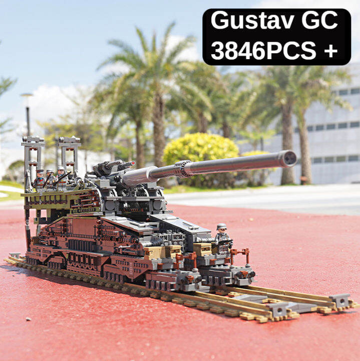 Dora Cannon Gustav Train Cannon Model Large Tank Building Blocks World ...