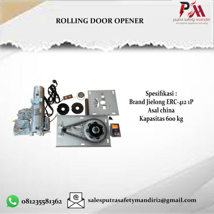 ROLLING DOOR AUTOMATIC OPENER MESIN OTOMATIS BUKA TUTUP PINTU GULUNG ...