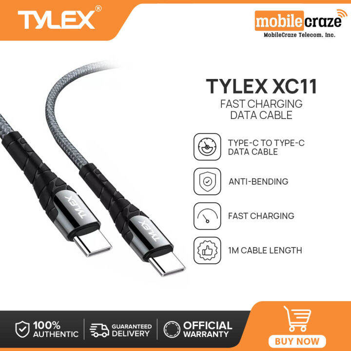 TYLEX XC11 Type C to Type C 65W Power Max Fast Charging Data Cable 1 ...