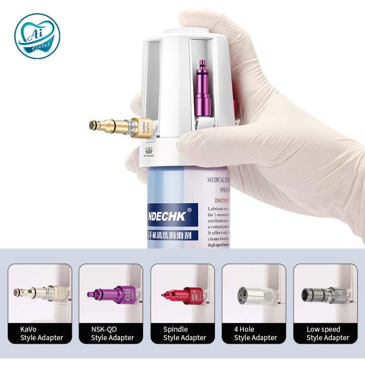 Dental Easy Lubrication Spray Cover Lubricating Tools 5 Simple Adapter ...
