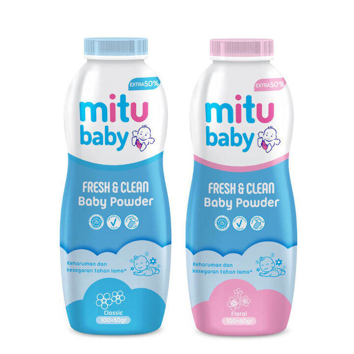 Mitu Baby Fresh & Clean Baby Powder | Lazada Indonesia