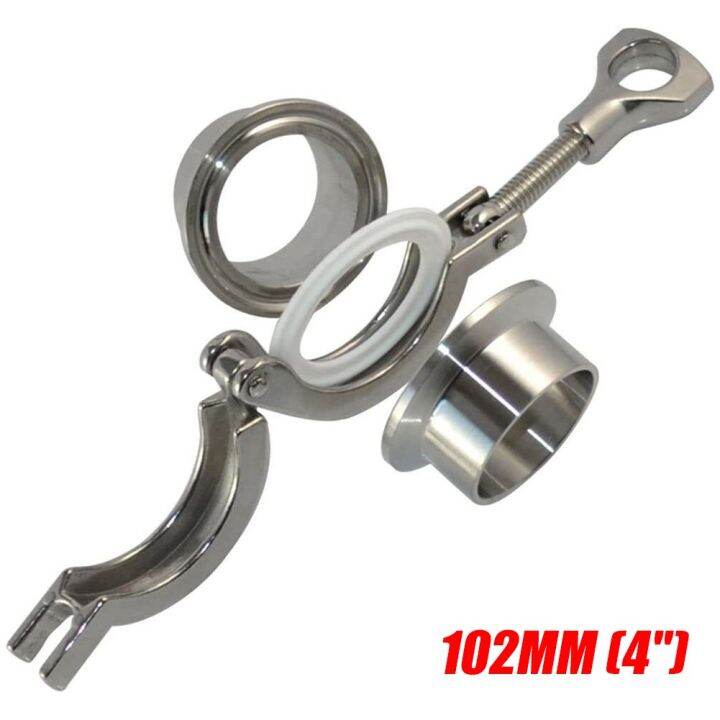 OD 3/4 - 4In 19mm - 102mm Sanitary Weld Ferrule & Tri Clamp & PTFE ...