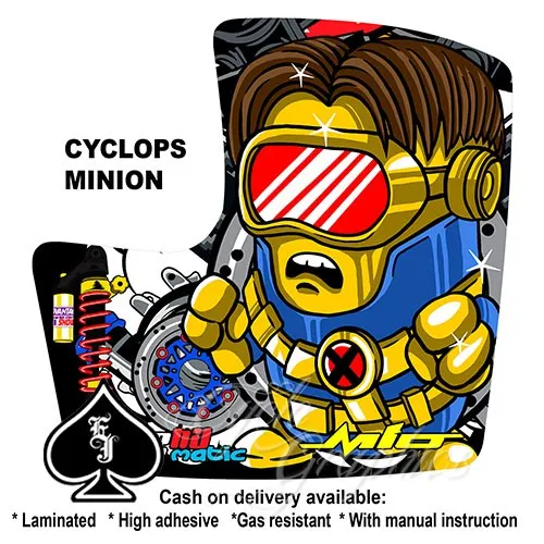 Oh+MIO SPORTY GAS TANK STICKER CYCLOPS MINNION ej cycle | Lazada PH