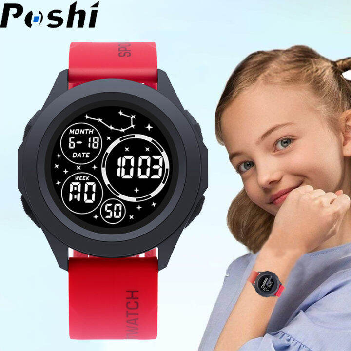 แบรนด์ POSHI ที่ Jam Tangan Elektronik โครโนกราฟดิจิทัลแฟชั่นนาฬิกากีฬา ...