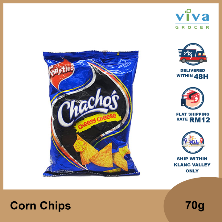 Twisties Chacho's Cheesy Cheese Tortilla Corn Chips 70g | Lazada