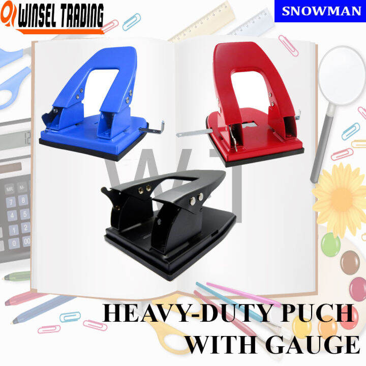 Heavy Duty Punch With Gauge 2Holes 70mm | Lazada PH
