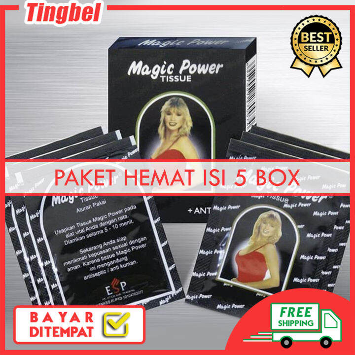 [PAKET 5 BOX] Tisu Ajaib Tissue Super Magic Power Man PAKET HEMAT ...