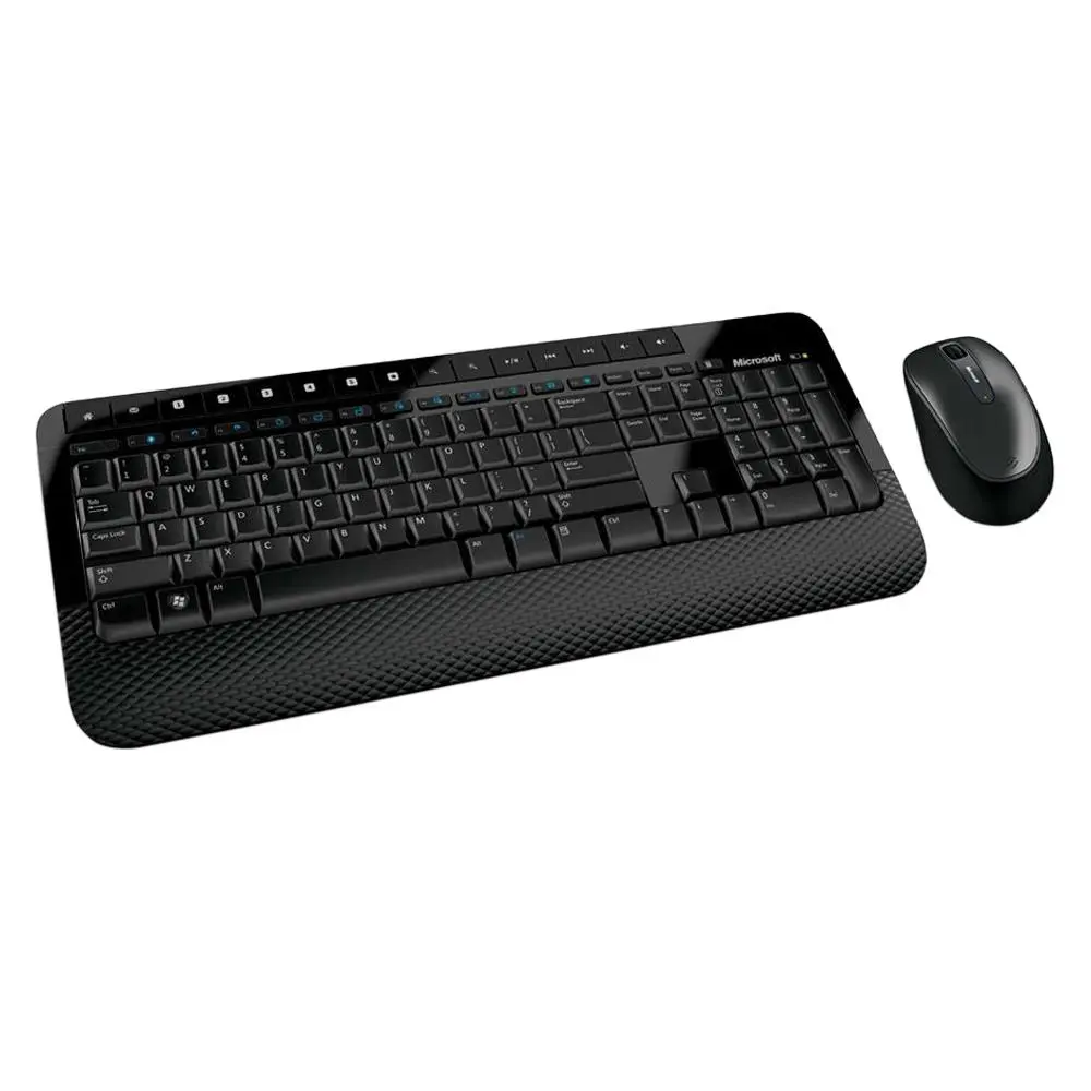 JIB KEYBOARD & MOUSE MICROSOFT WIRELESS DESKTOP 2000 MCS-M7J-00027 ดำ ...