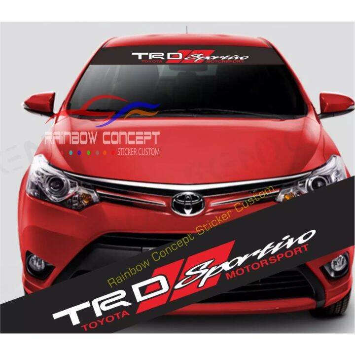 stiker mobil trd sportivo sticker kaca depan mobil avanza calya rush ...