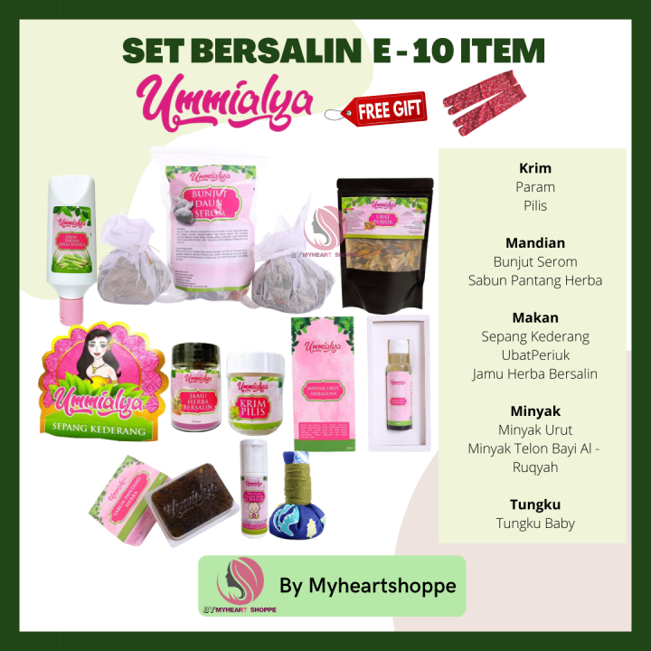 UMMIALYA Set Berpantang Set Bersalin Lengkap Set Bersalin Bajet Full ...