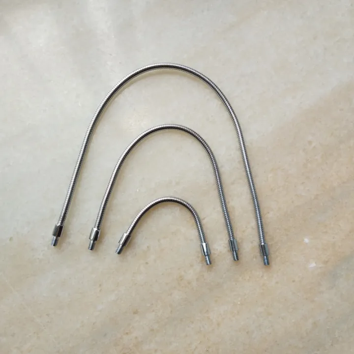 2pieces/lot dia.4mm male M4 screw 100mm/200mm/300mm metal Flexible ...