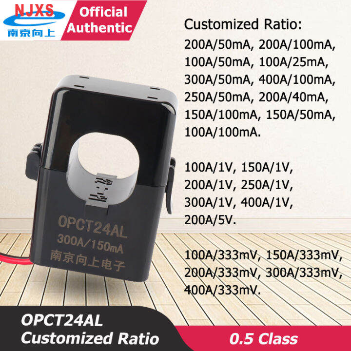 Split Core Current Transformer Measurement Opct24al 100a 300a 1v