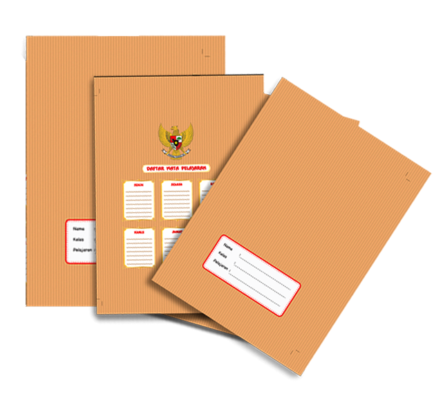 Sampul Kertas / Cover Buku Tulis Motif Coklat Polos (Boxy / Kwarto ...