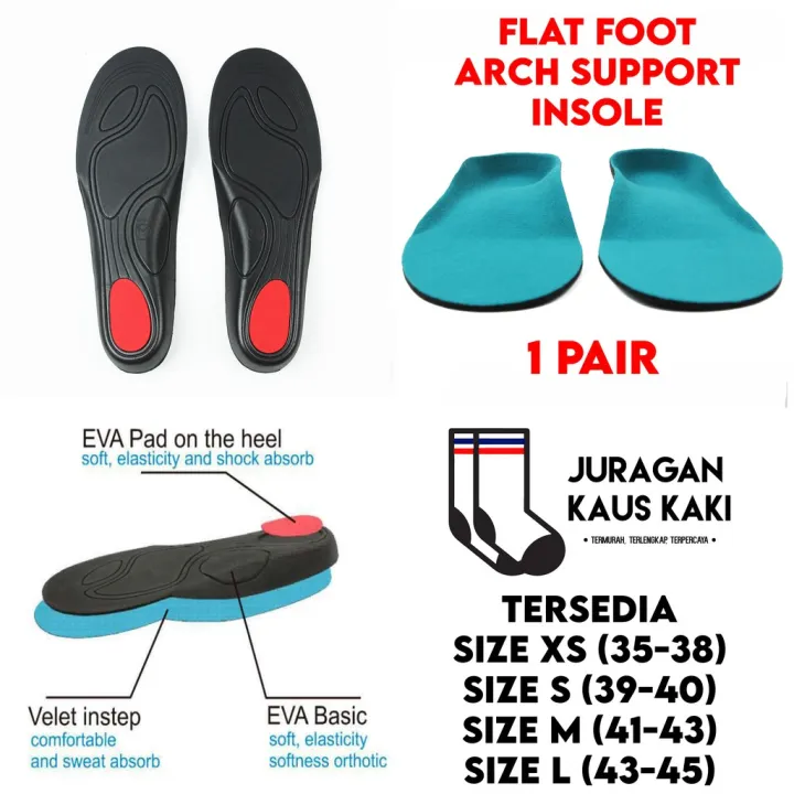 Orthopedic Flat Foot Insole Arch Correction Support Tapak Kaki Rata ...