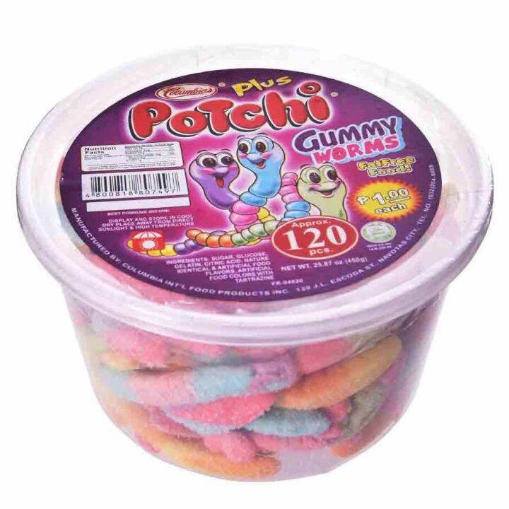 Columbia Potchi Gummy Worms Jar -450g | Lazada PH