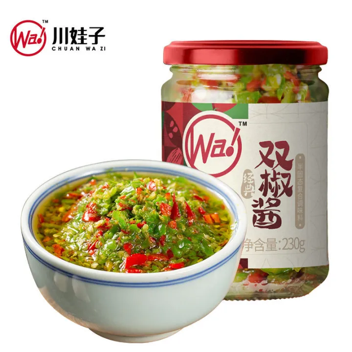 ZEJUN ชวนวาซี ซอสพริกคู่ กระเทียมสับ 230g | Lazada.co.th