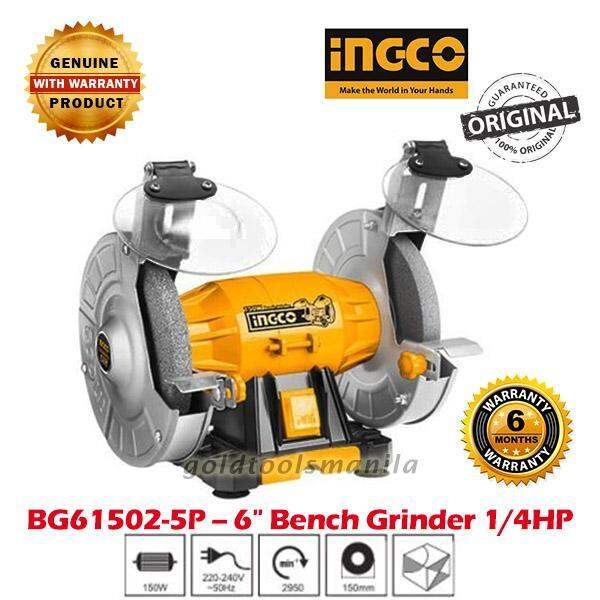 INGCO BG61502-5P - 6" Bench Grinder - 1/4HP | Lazada PH