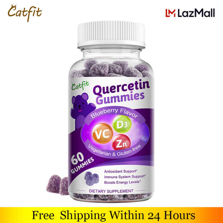 Catfit 5 In 1 Quercetin Gummies with Bromelain Vitamin C and Zinc ...