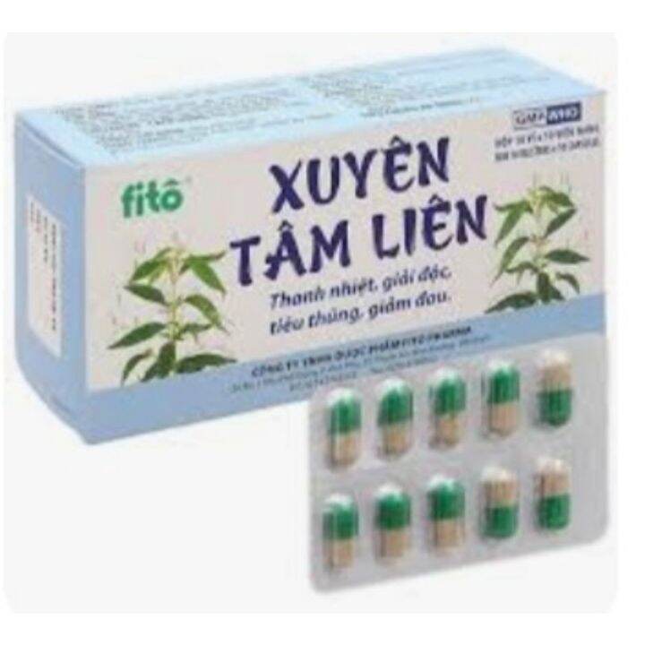 Xuyên Tâm Liên Fito. Hộp 100 Viên | Lazada.vn