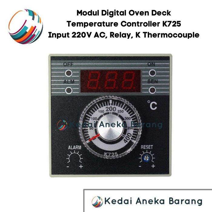K725 Module Modul Digital Oven Deck Temperature Temperatur Suhu Controller Control Kontroller ...