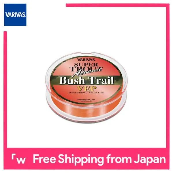 VARIVASสายไนล่อนSuper Trout Advance VEP Bush Trail 100Mเบอร์1 4lb Highlightสีส้ม | Lazada.co.th