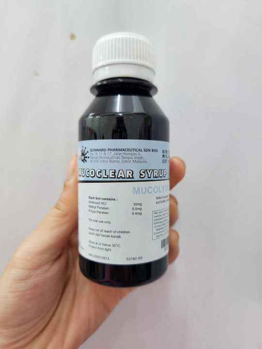 SUNWARD MUCOCLEAR SYRUP 120ML | Lazada