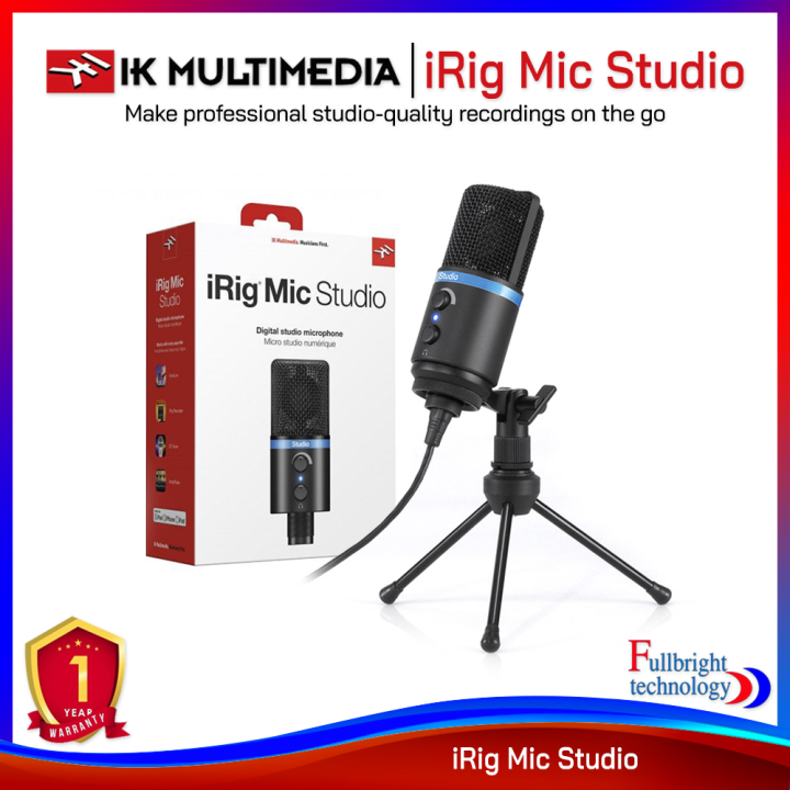IK Multimedia iRig Mic Studio USB Cardioid Condenser Microphone ...